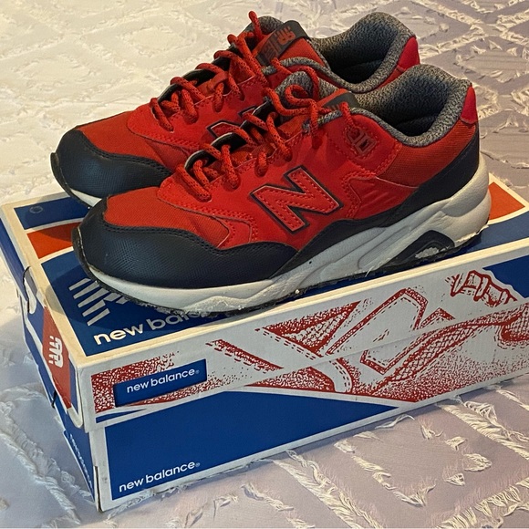 New Balance | Shoes | New Balance Red And Blue Sneakers Trail Design ...